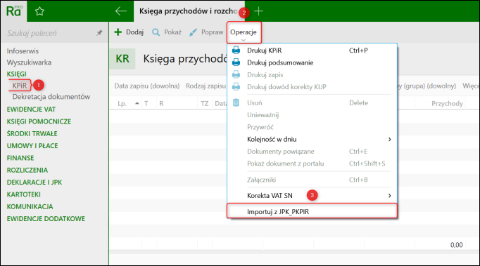 Rachmistrz Nexo Jak Zaimportowa Pozycje Z Pliku JPK PKPIR Do Ksi gi