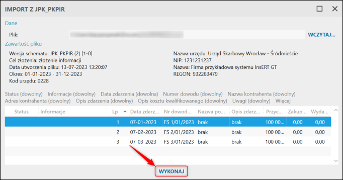 Rachmistrz Nexo Jak Zaimportowa Pozycje Z Pliku JPK PKPIR Do Ksi gi