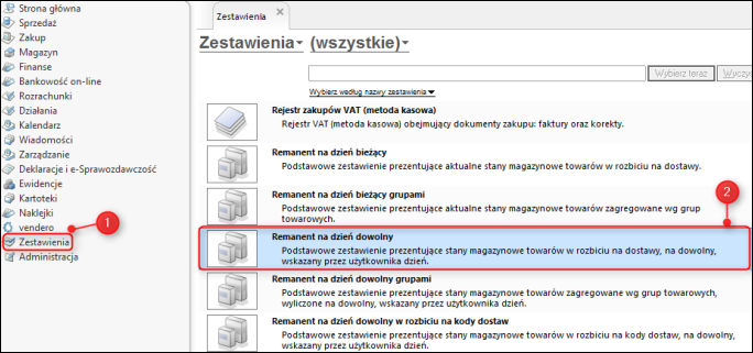 Subiekt GT – Co to jest remanent i gdzie go znaleźć? - InsERT GT ...
